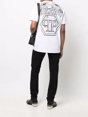 Philipp Plein Hexagon Eagle Logo-print T-shirt