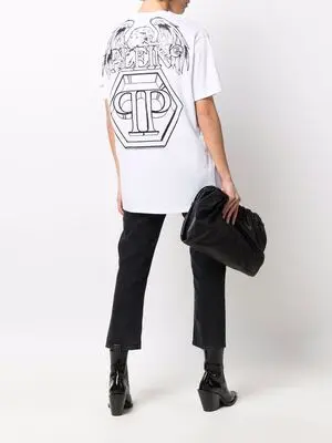 Philipp Plein Hexagon Eagle Logo-print T-shirt