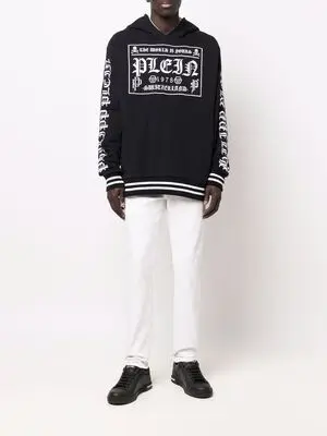 Philipp Plein Logo-print Pullover Hoodie