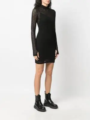 Philipp Plein Monogram Tulle Mini Dress