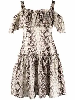 Philipp Plein Python Print Mini Dress