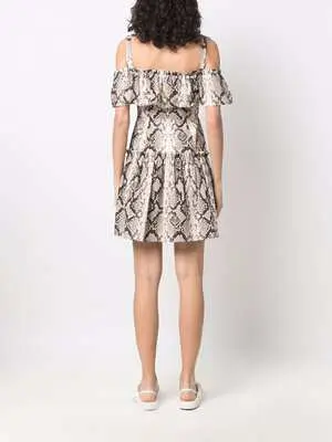 Philipp Plein Python Print Mini Dress