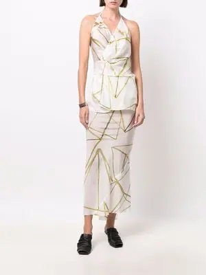 Rick Owens Bias Midi Skirt - Neutrals