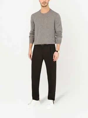 Dolce & Gabbana Round-neck Cashmere Jumper - Grey