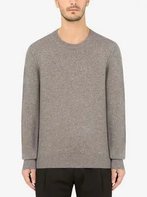 Dolce & Gabbana Round-neck Cashmere Jumper - Grey