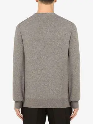 Dolce & Gabbana Round-neck Cashmere Jumper - Grey