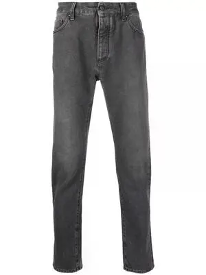Palm Angels Logo Print Jeans - Grey