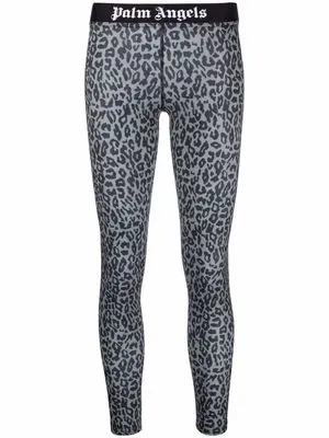 PALM ANGELS Leopard-print Leggings