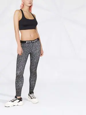 Palm Angels Leopard-print Leggings