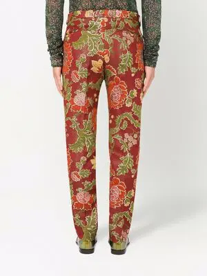 Dolce & Gabbana Patterned Jacquard Tailored Trousers