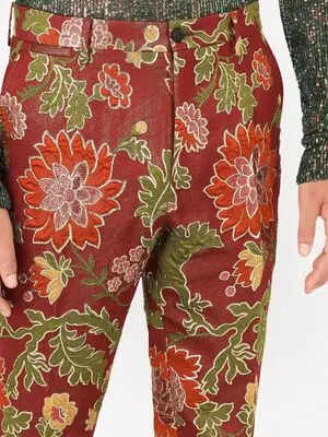 Dolce & Gabbana Patterned Jacquard Tailored Trousers