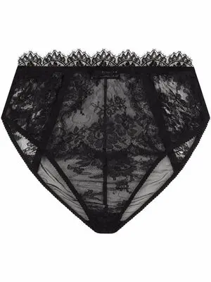 Dolce & Gabbana High-waisted Lace Briefs - Black