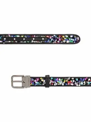Dolce & Gabbana Sequin Buckle Belt