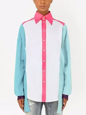 Dolce & Gabbana Colour-block Longline Shirt