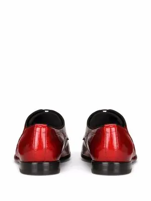 Dolce & Gabbana Patent Leather Derby Shoes - Red