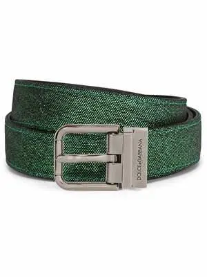 Dolce & Gabbana Metallic Buckle Belt - Green