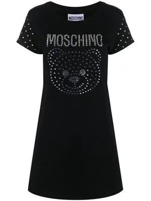 Moschino Crystal-embellished T-shirt Dress