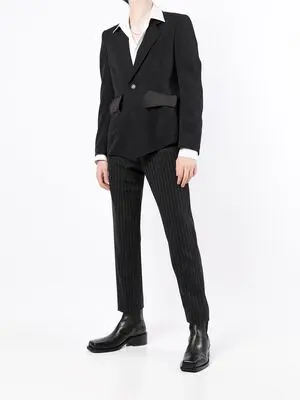 SULVAM Slash Single-button Blazer