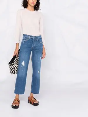 Boyish Ripped-detail Denim Jeans