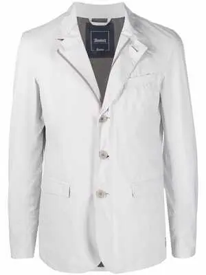 Herno Single-breasted Jacket - Neutrals