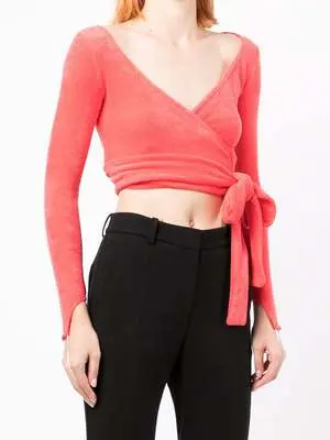 MAISIE WILEN Dramady Tie-fastened Top - Pink