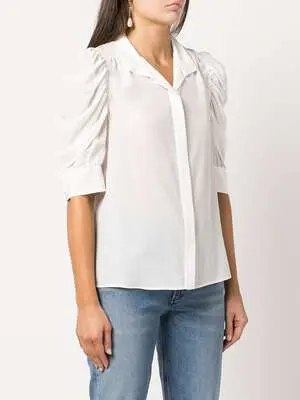 FRAME Gillian Ruched Shirt