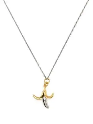 TRUE ROCKS Two-tone Banana Charm Necklace
