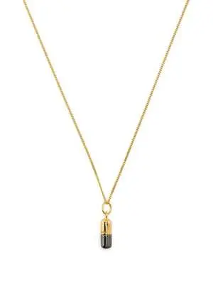 TRUE ROCKS Pill Charm Necklace - Gold