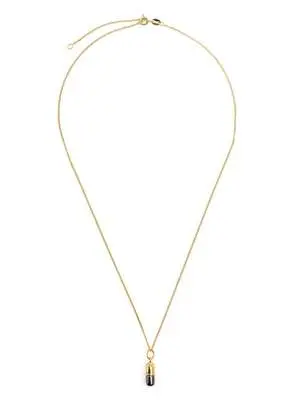 TRUE ROCKS Pill Charm Necklace - Gold