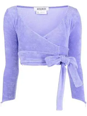 MAISIE WILEN Dramady Tie-fastened Top - Purple