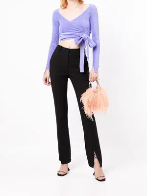MAISIE WILEN Dramady Tie-fastened Top - Purple