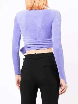 MAISIE WILEN Dramady Tie-fastened Top - Purple