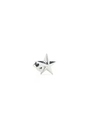TRUE ROCKS Star Stud Single Earring - Silver