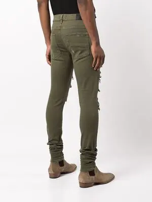 Amiri Bandana Thrasher Skinny Jeans - Green