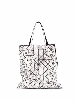 Issey Miyake Prism Geometric-Panel Tote Bag Grey