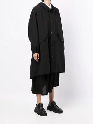 Y’s Oversized Hooded Mid-length Coat