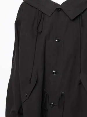 Y’s Oversized Hooded Mid-length Coat