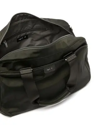 AGNES B. Small Logo Tag Holdall - Green