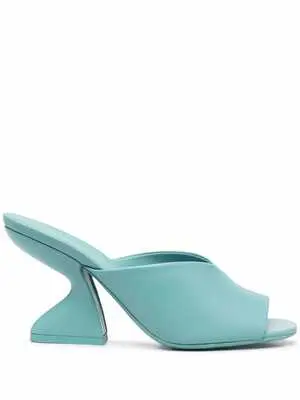 FERRAGAMO F-heel Leather Sandals