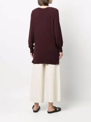 PAULA Name V-neck Cashmere Jumper - Red
