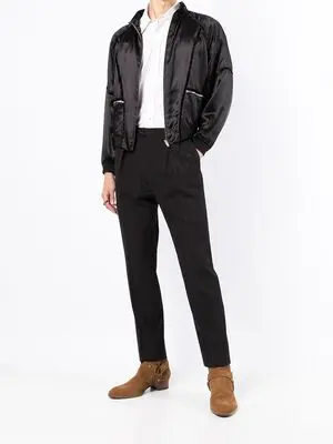 Saint Laurent Teddy 80s Zip Bomber Jacket