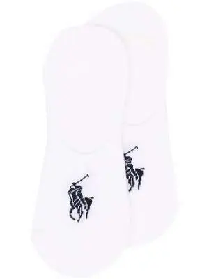 Polo Ralph Lauren Logo Print Socks Set Of 3 - White