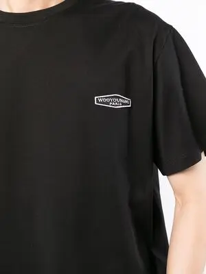 WOOYOUNGMI Logo-embroidered Cotton T-shirt