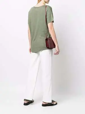 PAULA U-neck T-shirt - Green