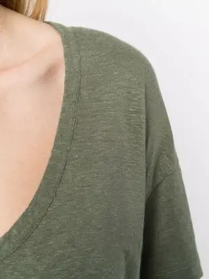 PAULA U-neck T-shirt - Green