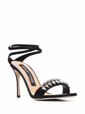 SERGIO ROSSI Godiva 90mm Crystal-embellished Sandals