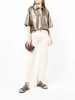 Brunello Cucinelli Perforated Suede Shirt Jacket