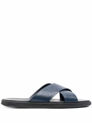 DOUCAL'S Crossover Strap Sandals - Blue