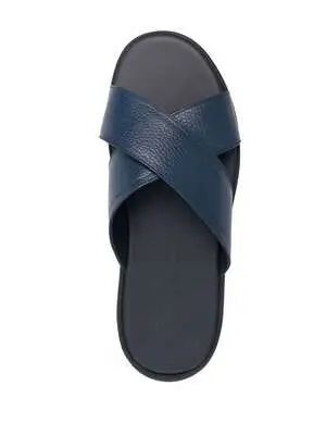 DOUCAL'S Crossover Strap Sandals - Blue