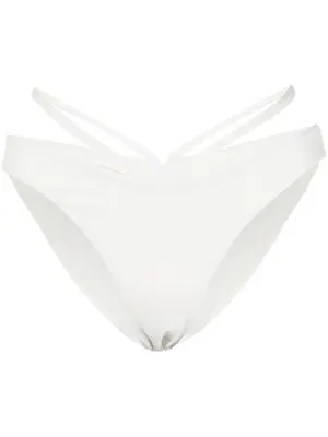 Simkhai Cut-out Detail Bikini Bottom - White